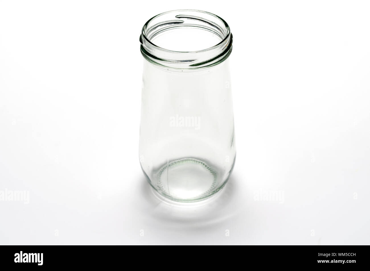 empty jar on white background Stock Photo - Alamy