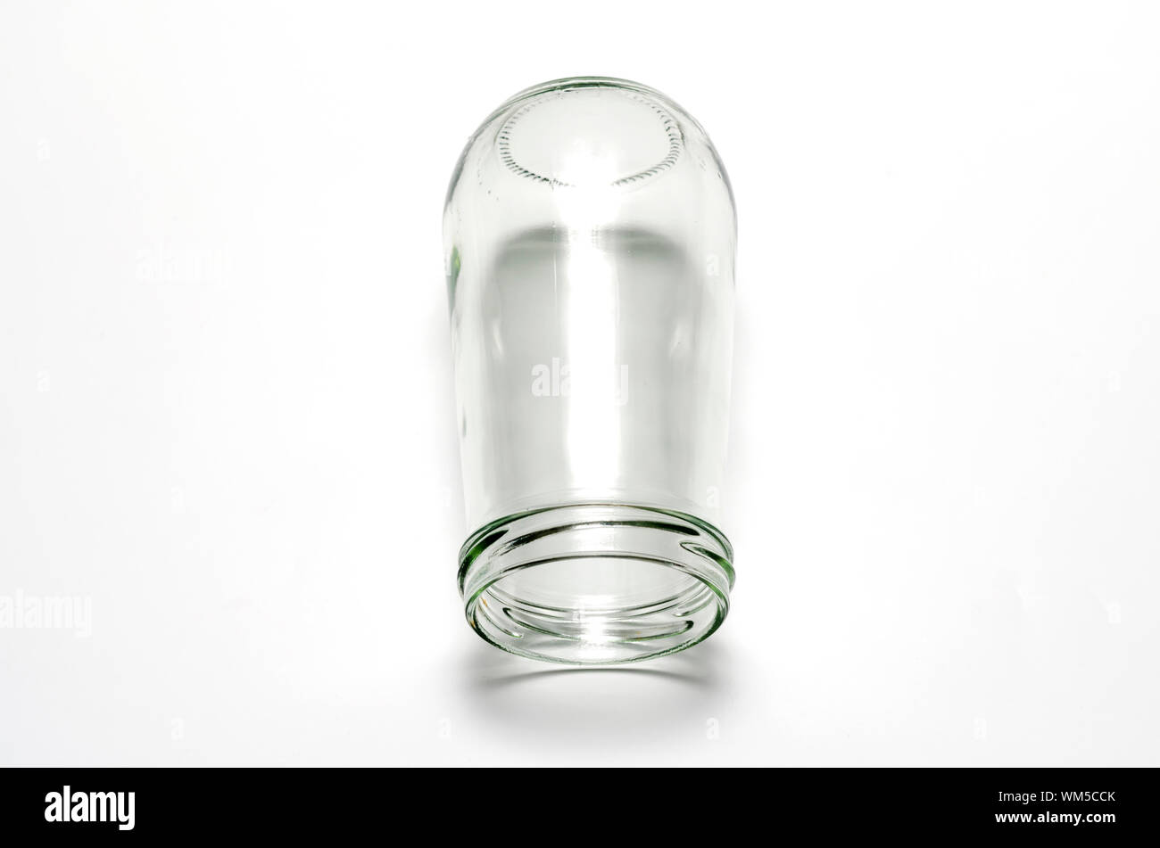 empty jar on white background Stock Photo - Alamy