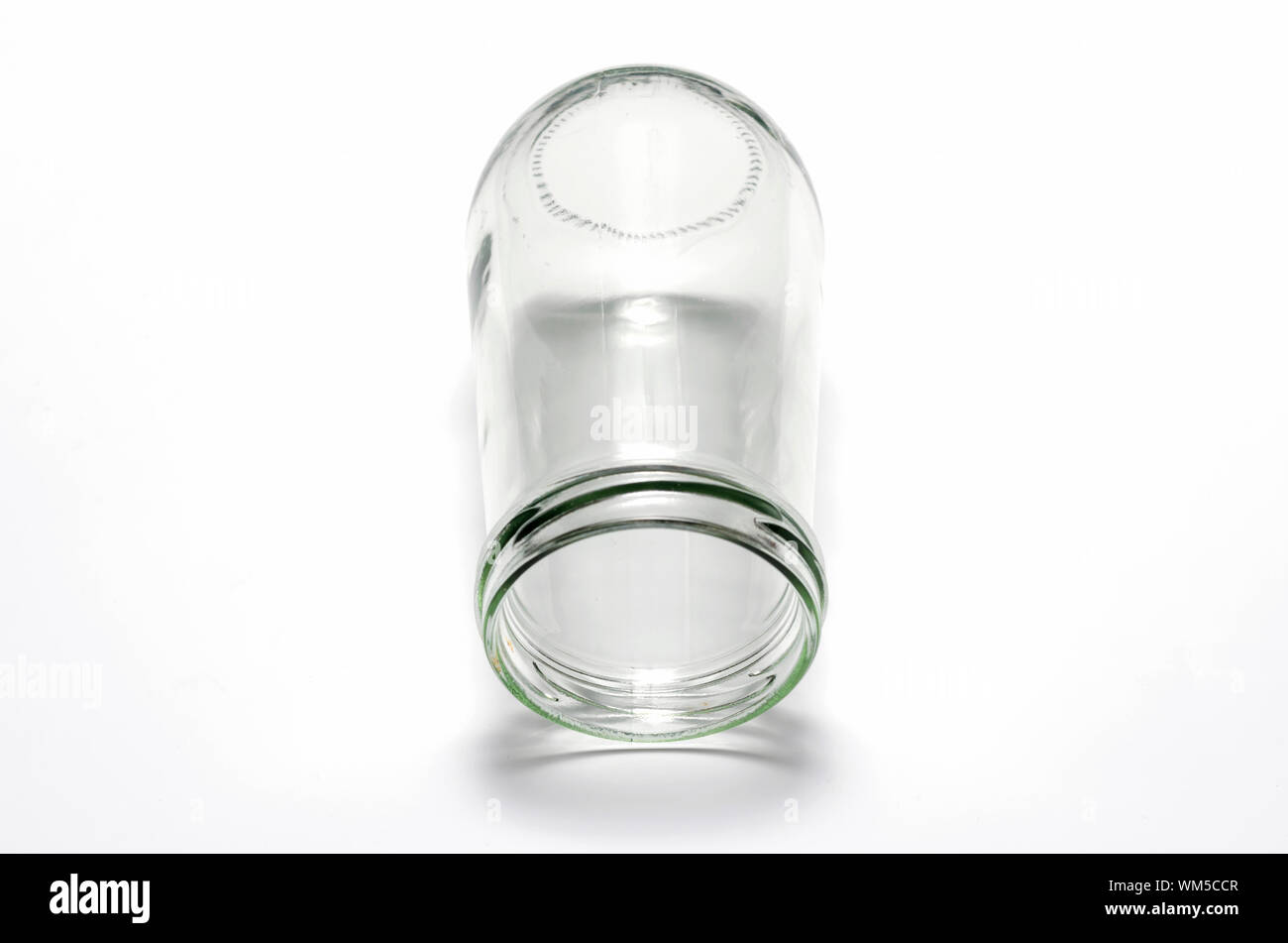 empty jar on white background Stock Photo - Alamy