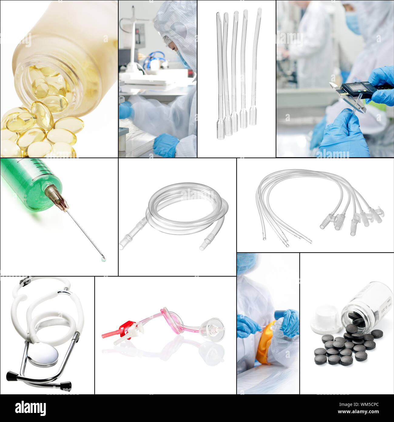 Medical collage composition mosaic nested on white frame Stock Photo ...