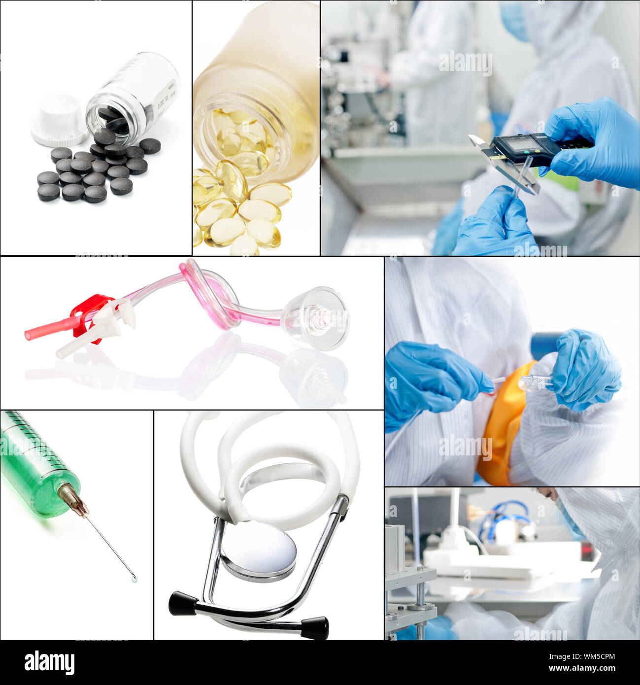 Medical collage composition mosaic nested on white frame Stock Photo ...