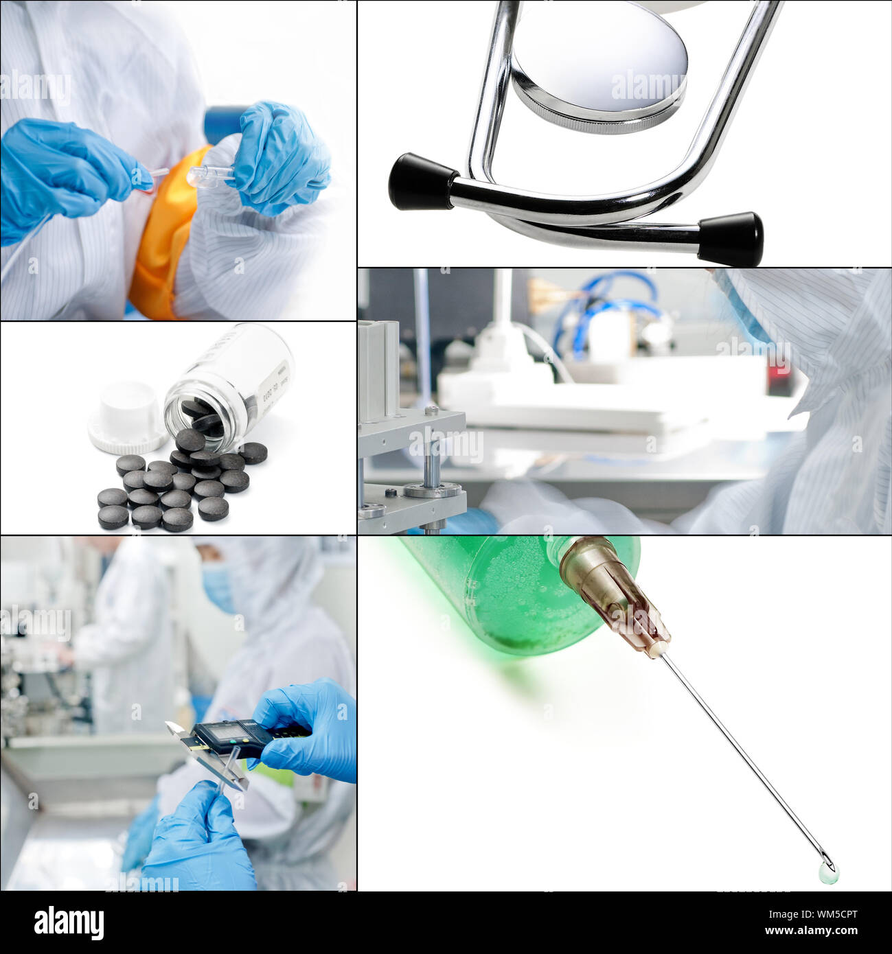 Medical collage composition mosaic nested on white frame Stock Photo ...