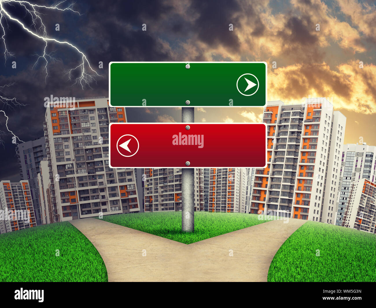 Arrowed sign hi-res stock photography and images - Alamy