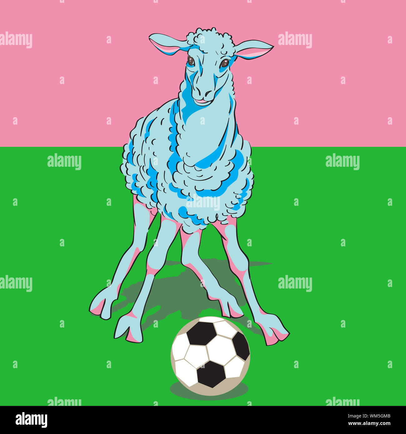 Funny Sheep Cartoon High Resolution Stock Photography and Images - Alamy