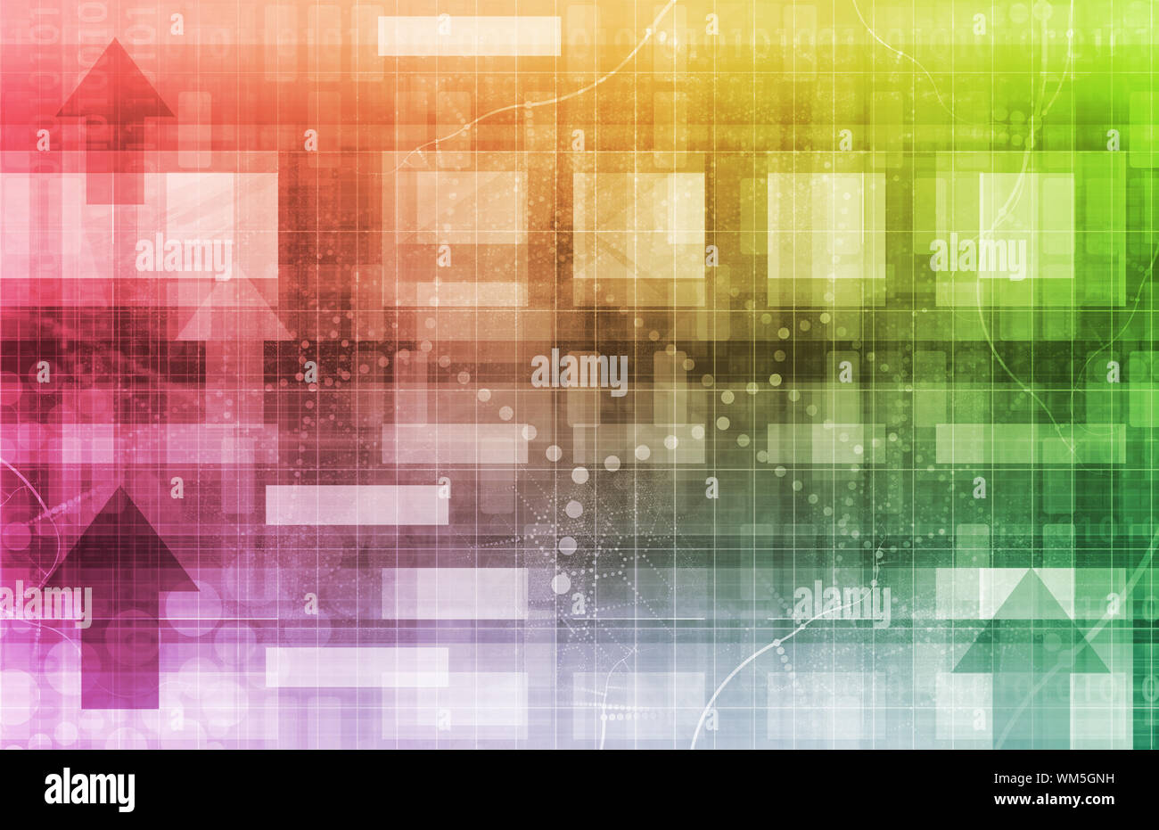 Technology Communications and Satellite Transmission Data Art Stock ...
