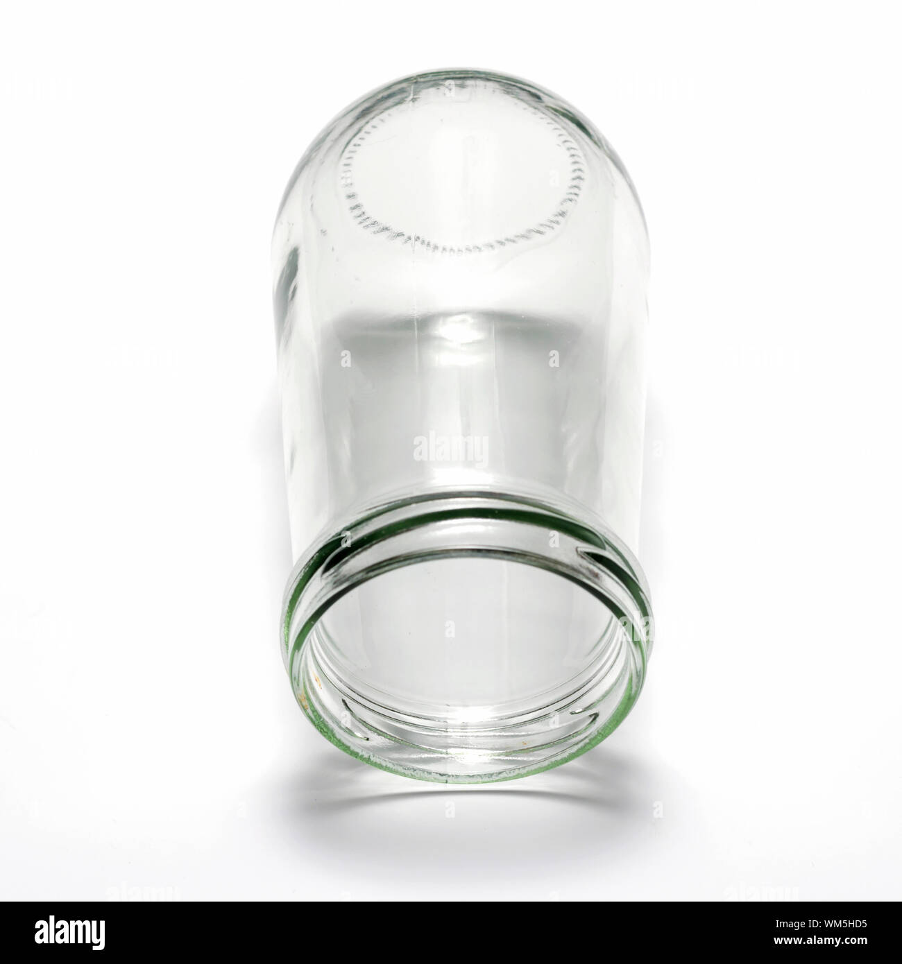 empty jar on white background Stock Photo - Alamy