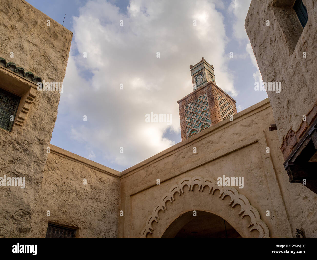 View of the Epcot Theme Park at Disney World in Orlando, Florida. Epcot ...