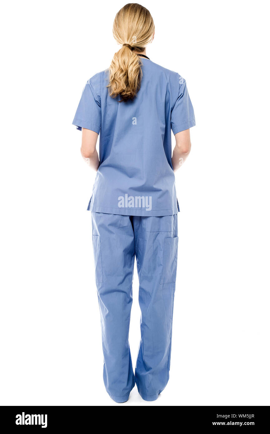 Doctor standing from behind hi-res stock photography and images - Alamy