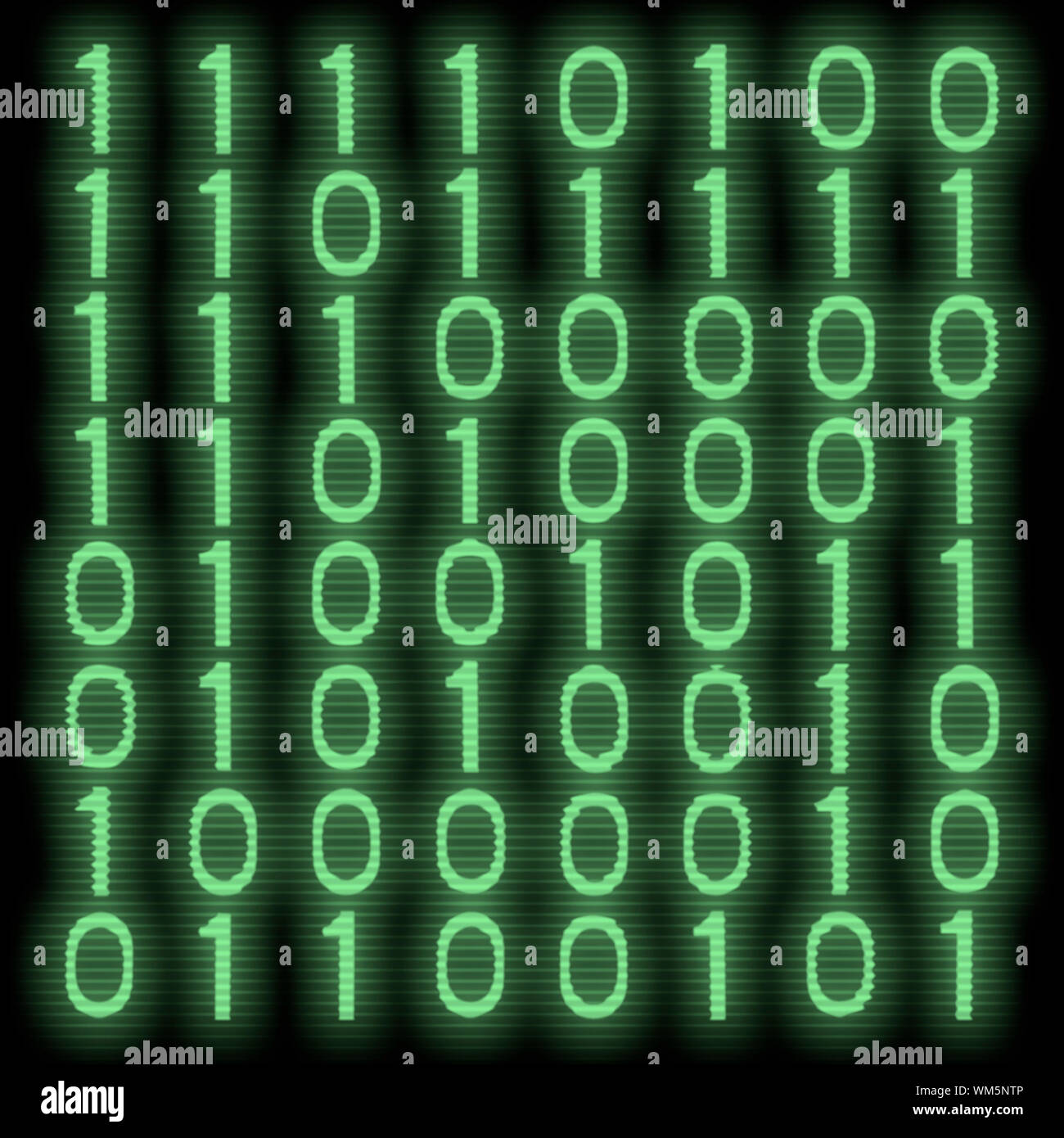 An image of a green binary code background Stock Photo - Alamy