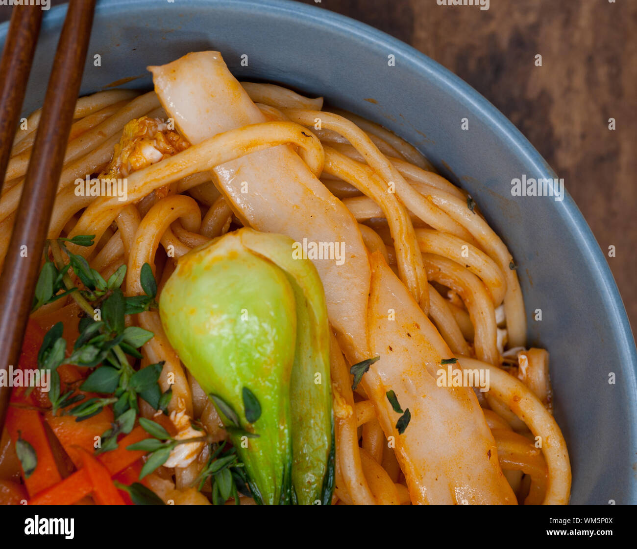 hand pulled ramen noodles Stock Photo - Alamy