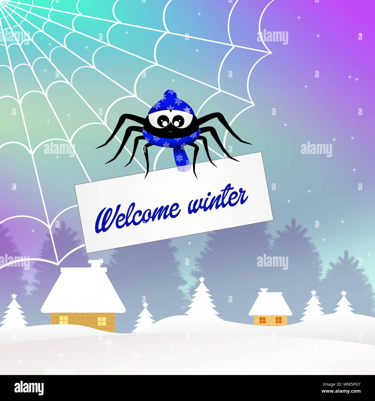 Spider animals cartoon illustration hi-res stock photography and images ...