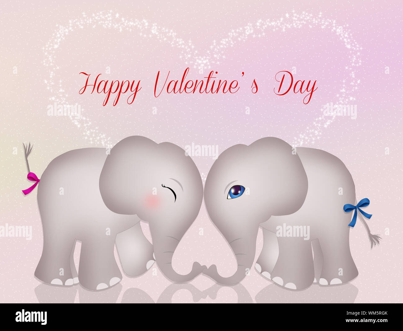 elephants in love Stock Photo - Alamy
