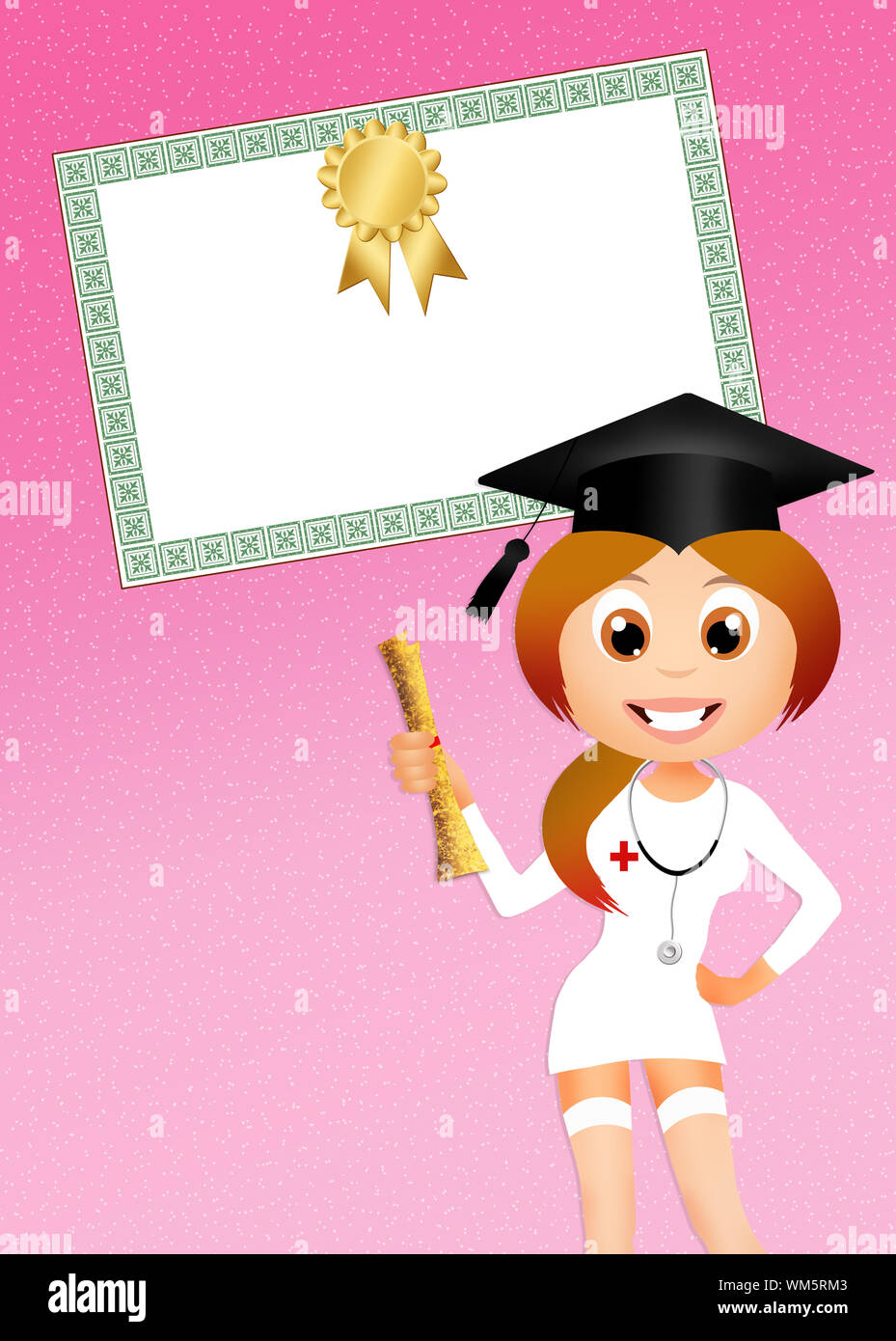 Diploma cartoon hi-res stock photography and images - Alamy