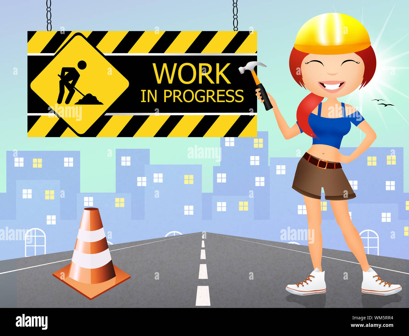 work in progress Stock Photo - Alamy