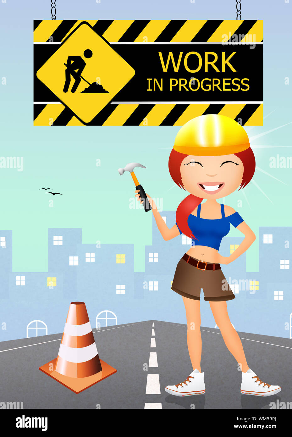 work in progress Stock Photo - Alamy