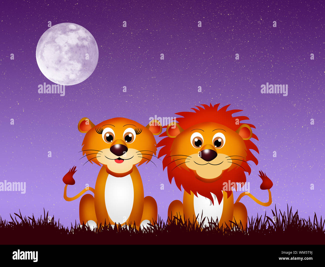 Male Lions Together High Resolution Stock Photography and Images - Alamy