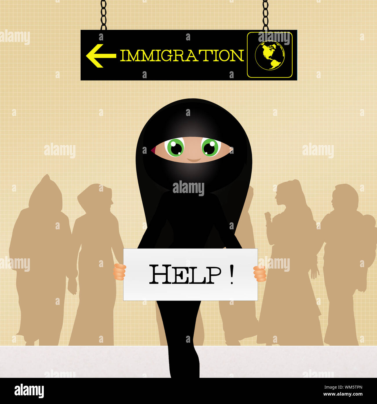 Immigration Illustration Stock Photos & Immigration Illustration Stock ...