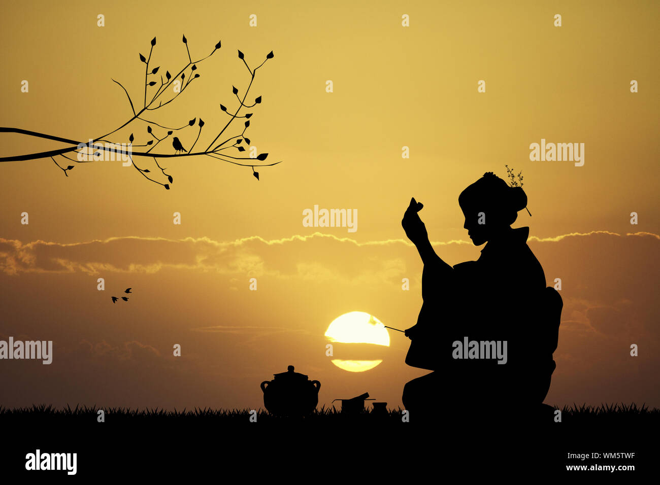 preparation of tea ceremony Stock Photo - Alamy
