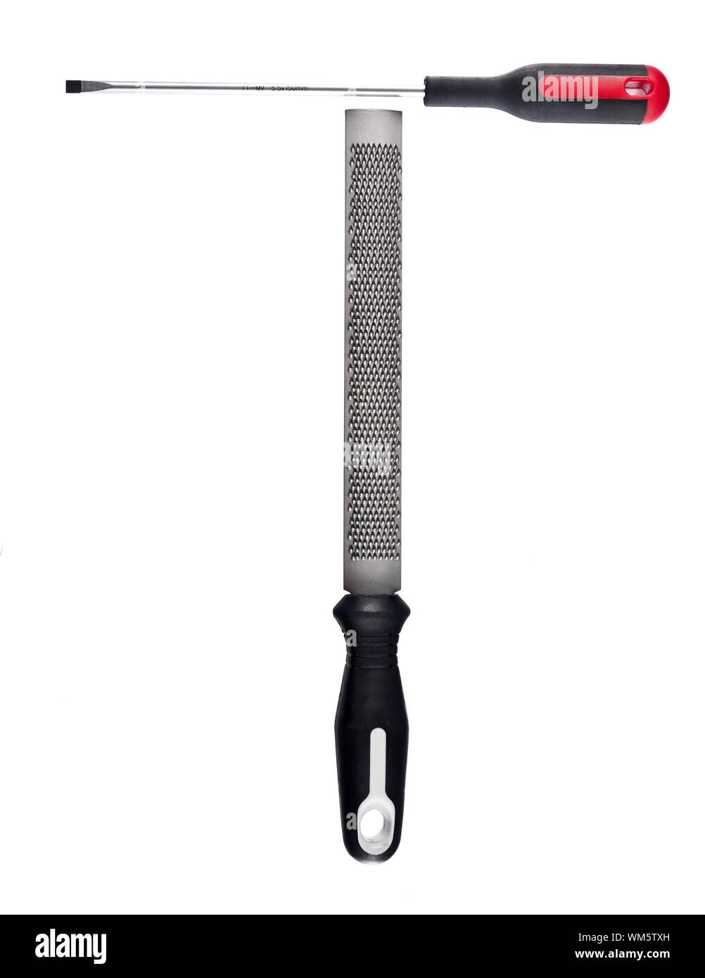 Letter 'T' made of tools isolated on white Stock Photo - Alamy