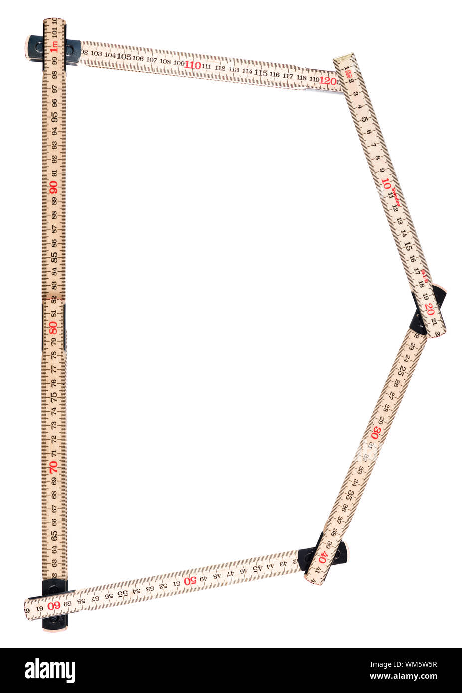 Letter 'D' made of a folding ruler Stock Photo - Alamy