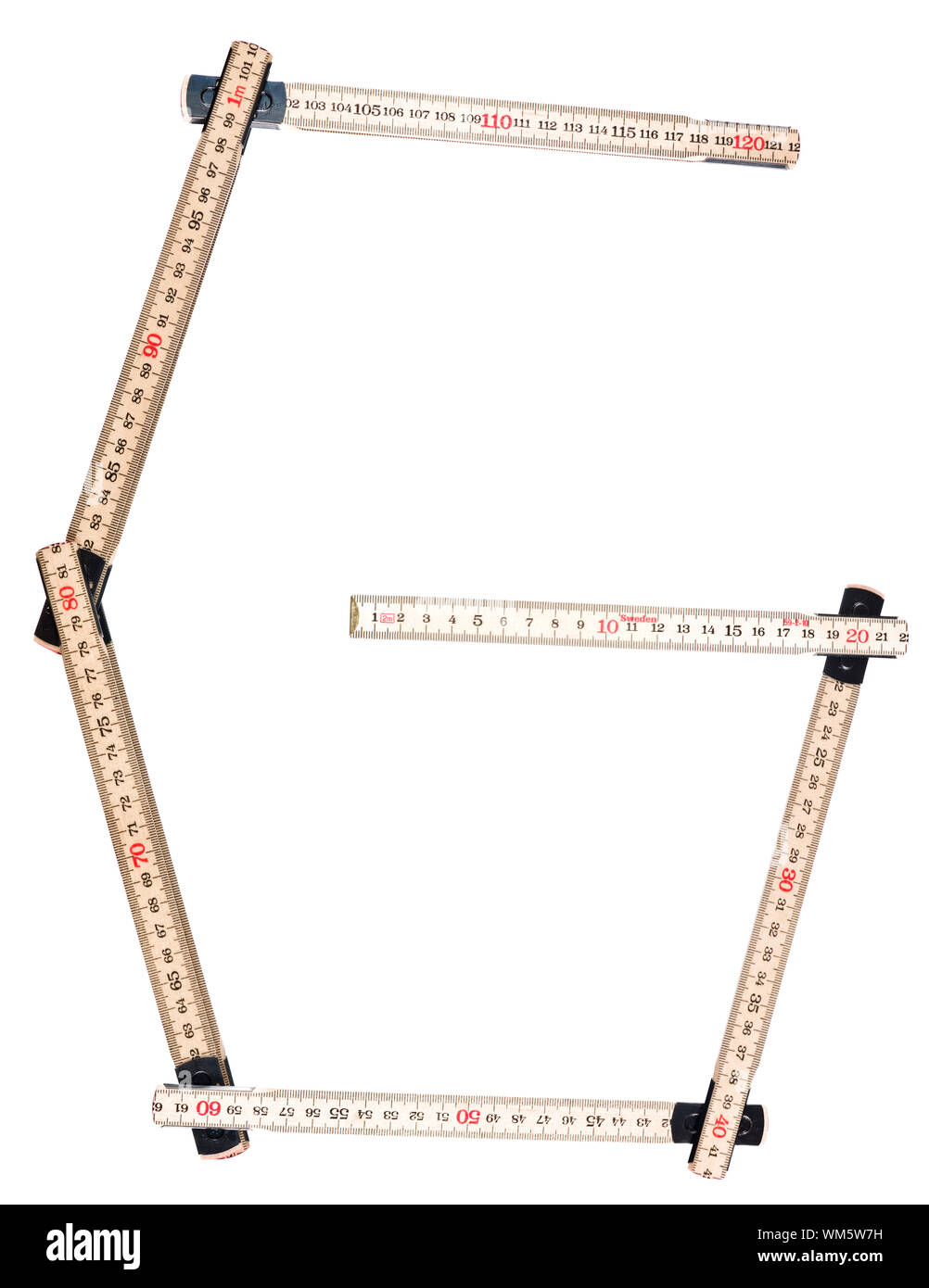 Letter 'G' made of a folding ruler Stock Photo - Alamy