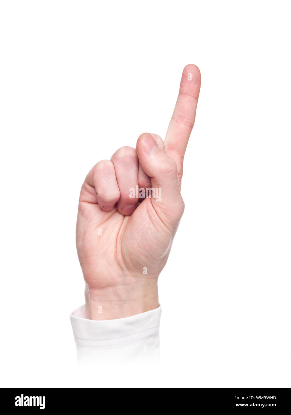 Letter 'Z' in sign language, isolated on a white background Stock Photo ...