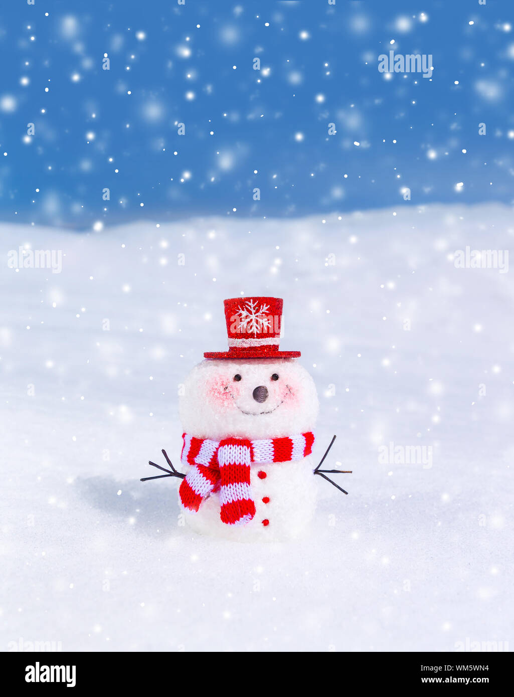 Cute little snowman Stock Photo - Alamy