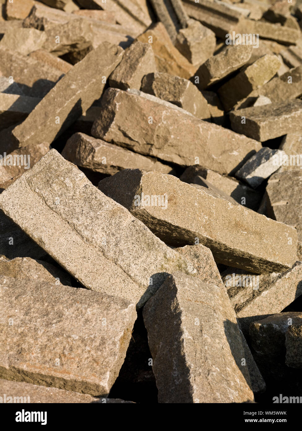 Close up on a pile of stones Stock Photo - Alamy