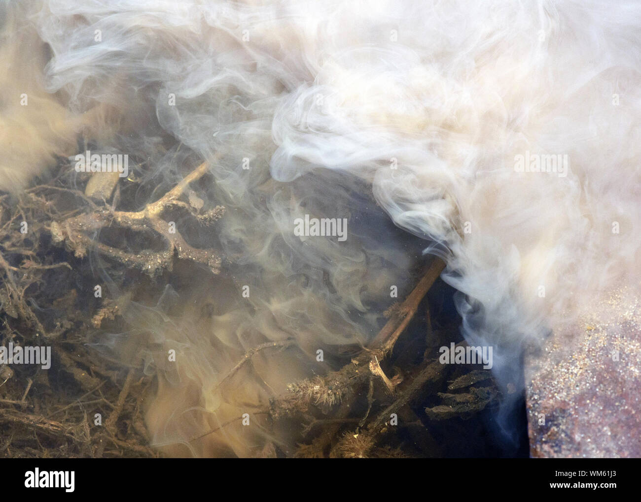 Mud and water merge together creating a pollution based theme of toxic ...