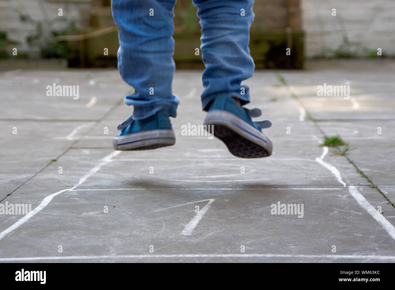 Jumping hopscotch hi-res stock photography and images - Alamy
