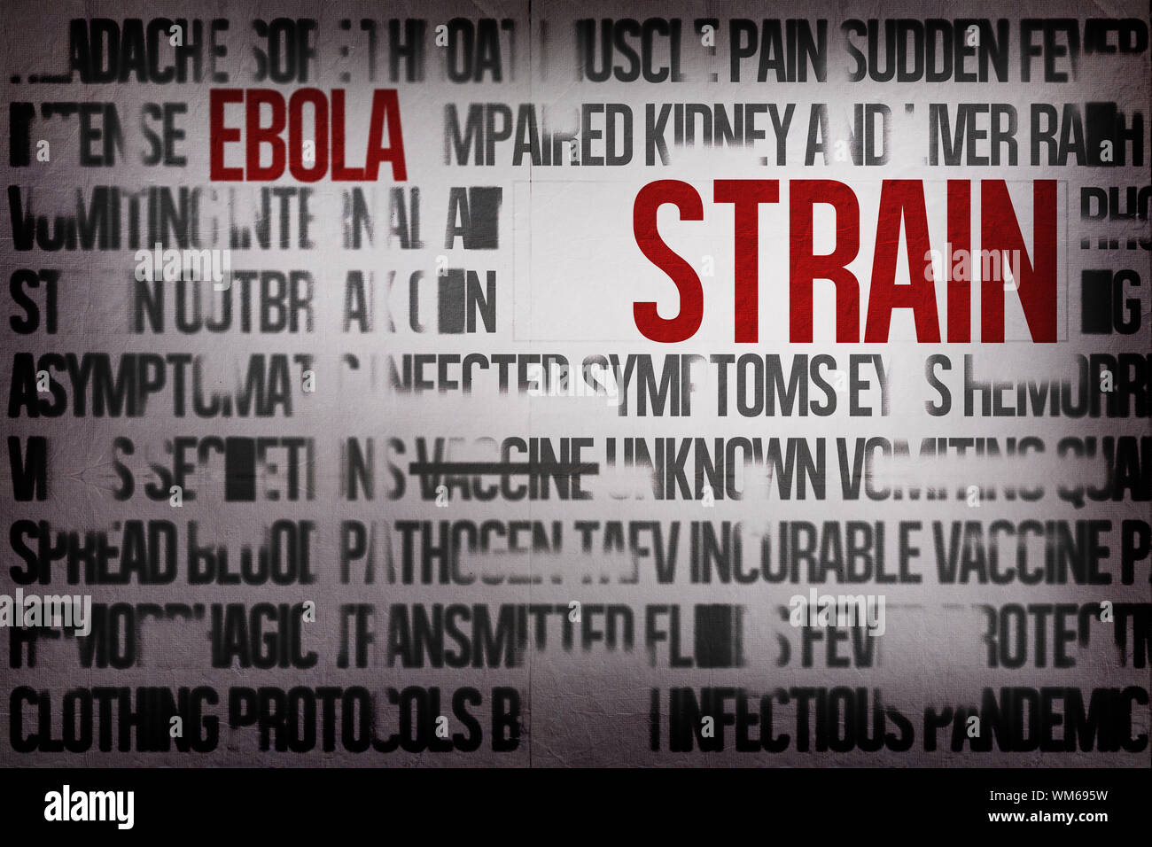 Digitally generated ebola word cluster with bold text Stock Photo - Alamy