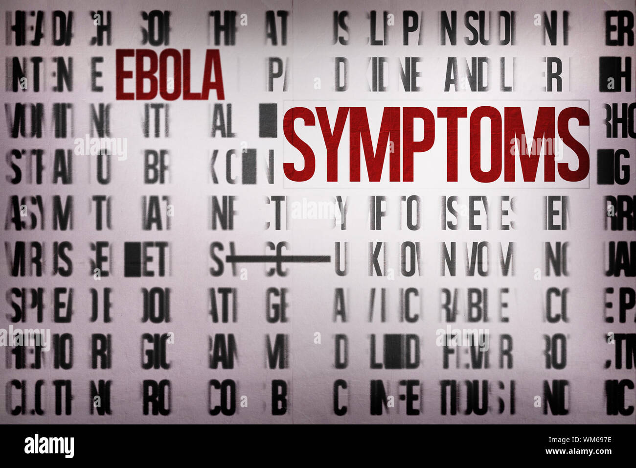 Digitally generated ebola word cluster with bold text Stock Photo - Alamy