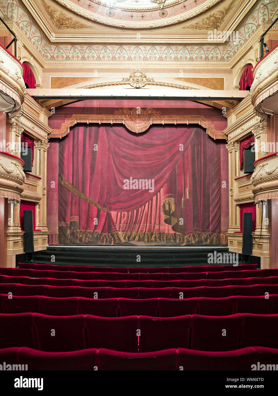 Luxurious theather hall in classic baroque style Stock Photo - Alamy