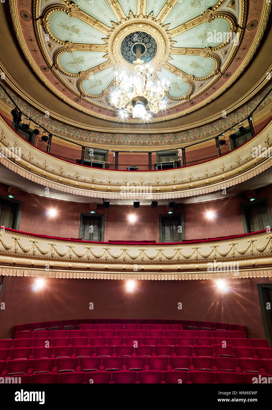 Luxurious theather hall in classic baroque style Stock Photo - Alamy