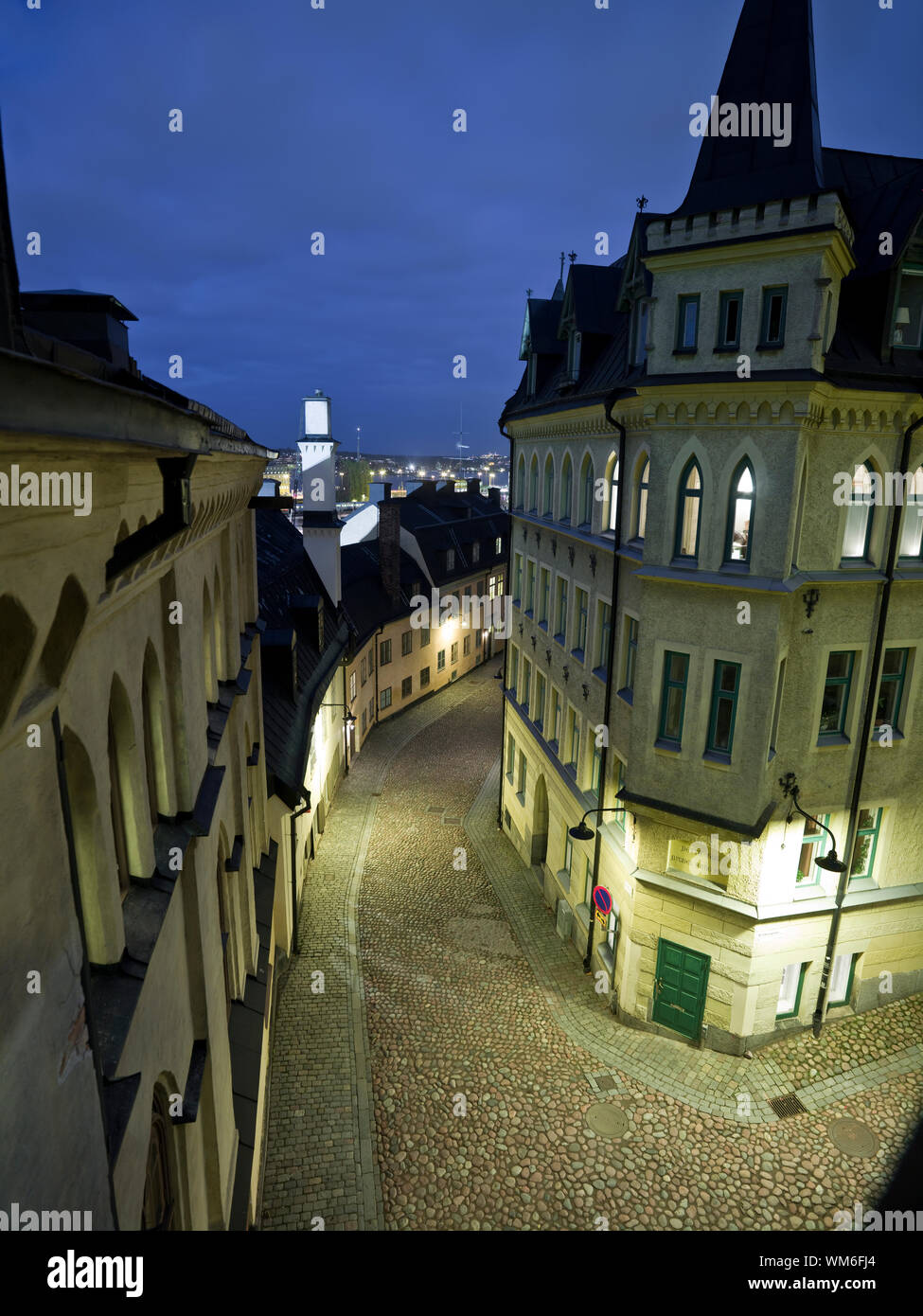 Colorful back alley in the southern parts of Stockholm Stock Photo - Alamy