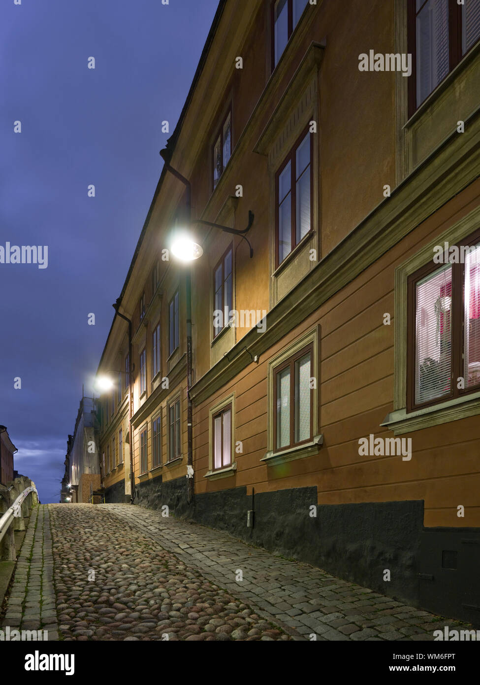 Colorful back alley in the southern parts of Stockholm Stock Photo - Alamy
