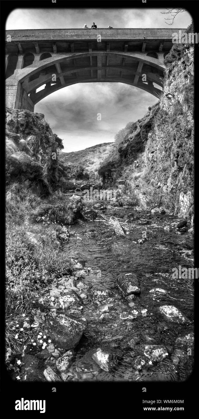Arch Bridge Under River Stock Photo - Alamy