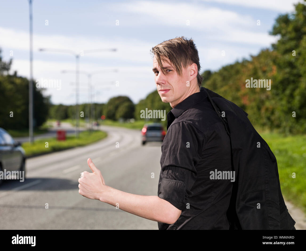 Hitchiking hi-res stock photography and images - Alamy