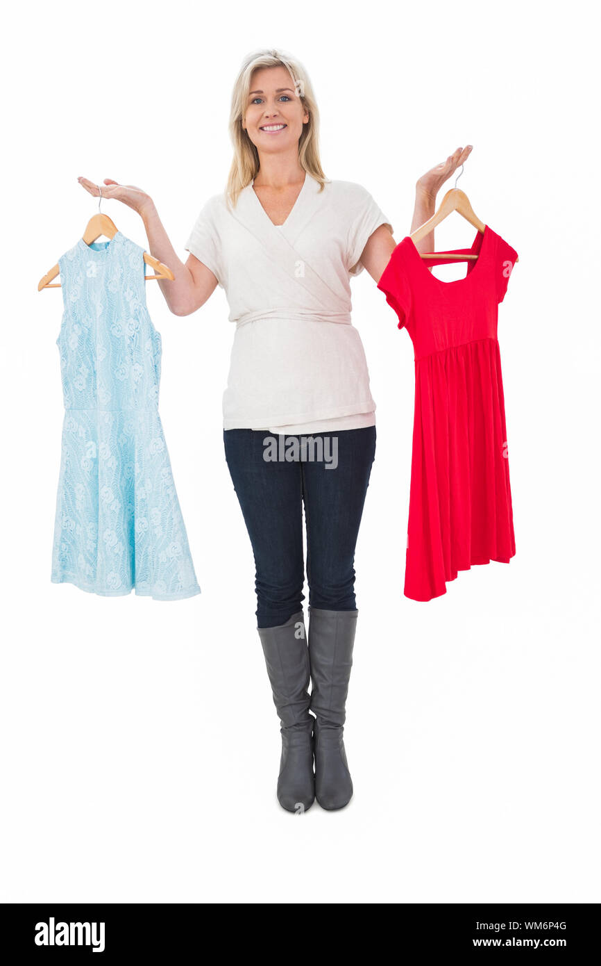 Choosing a dress Cut Out Stock Images & Pictures - Alamy