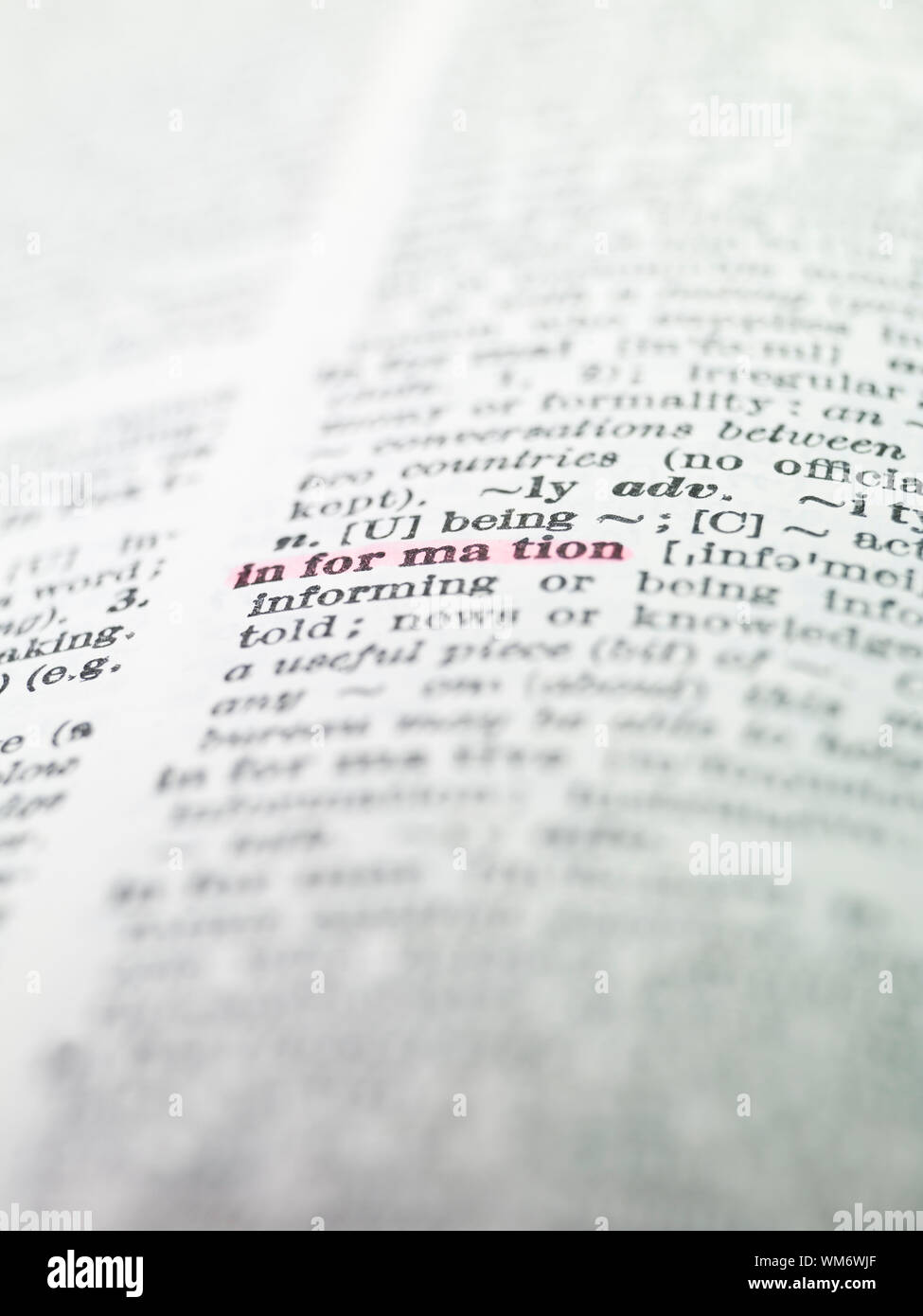 the word 'education' highlighted in a dictionary Stock Photo - Alamy