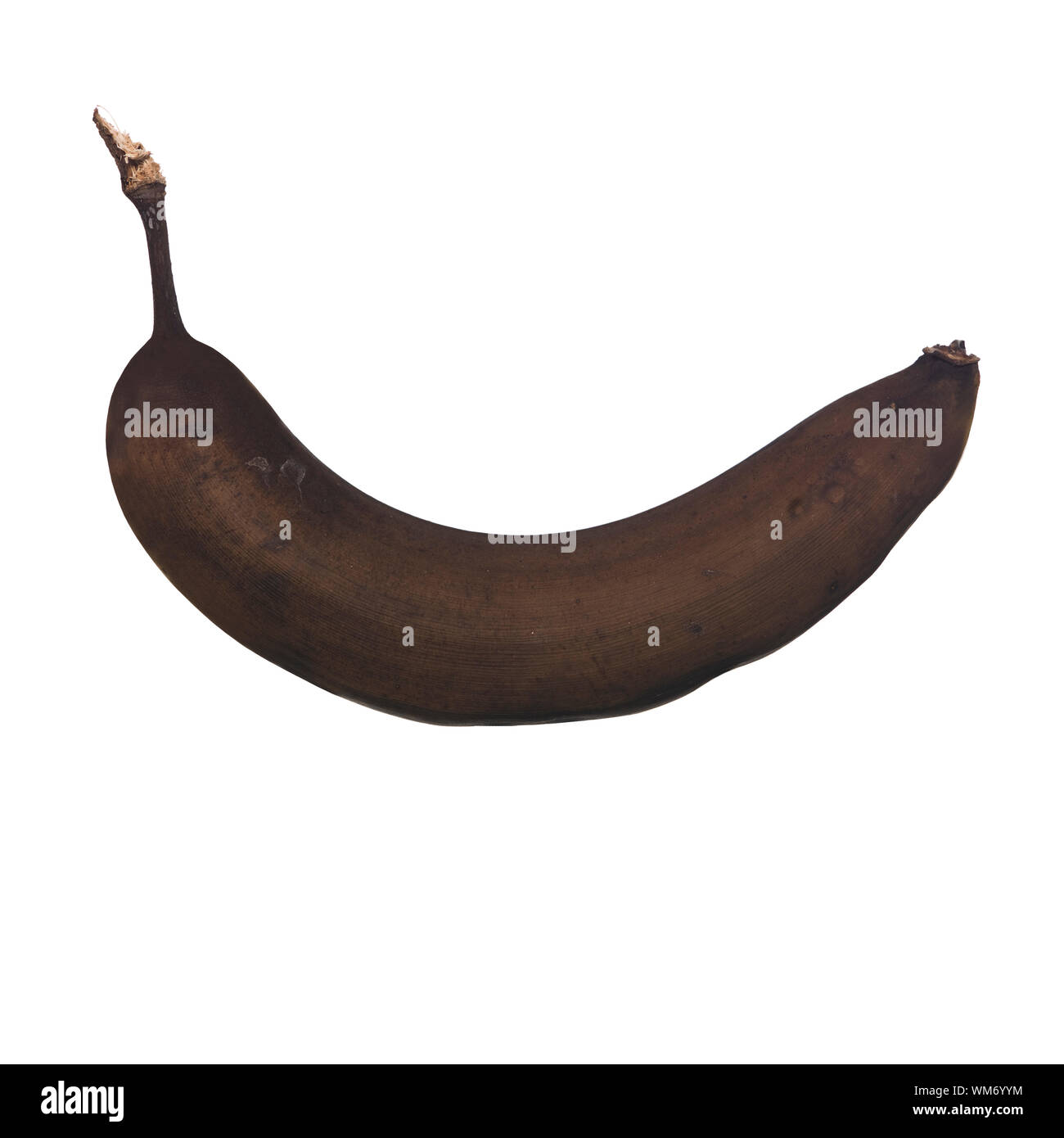 Banana gone bad against a white background Stock Photo - Alamy