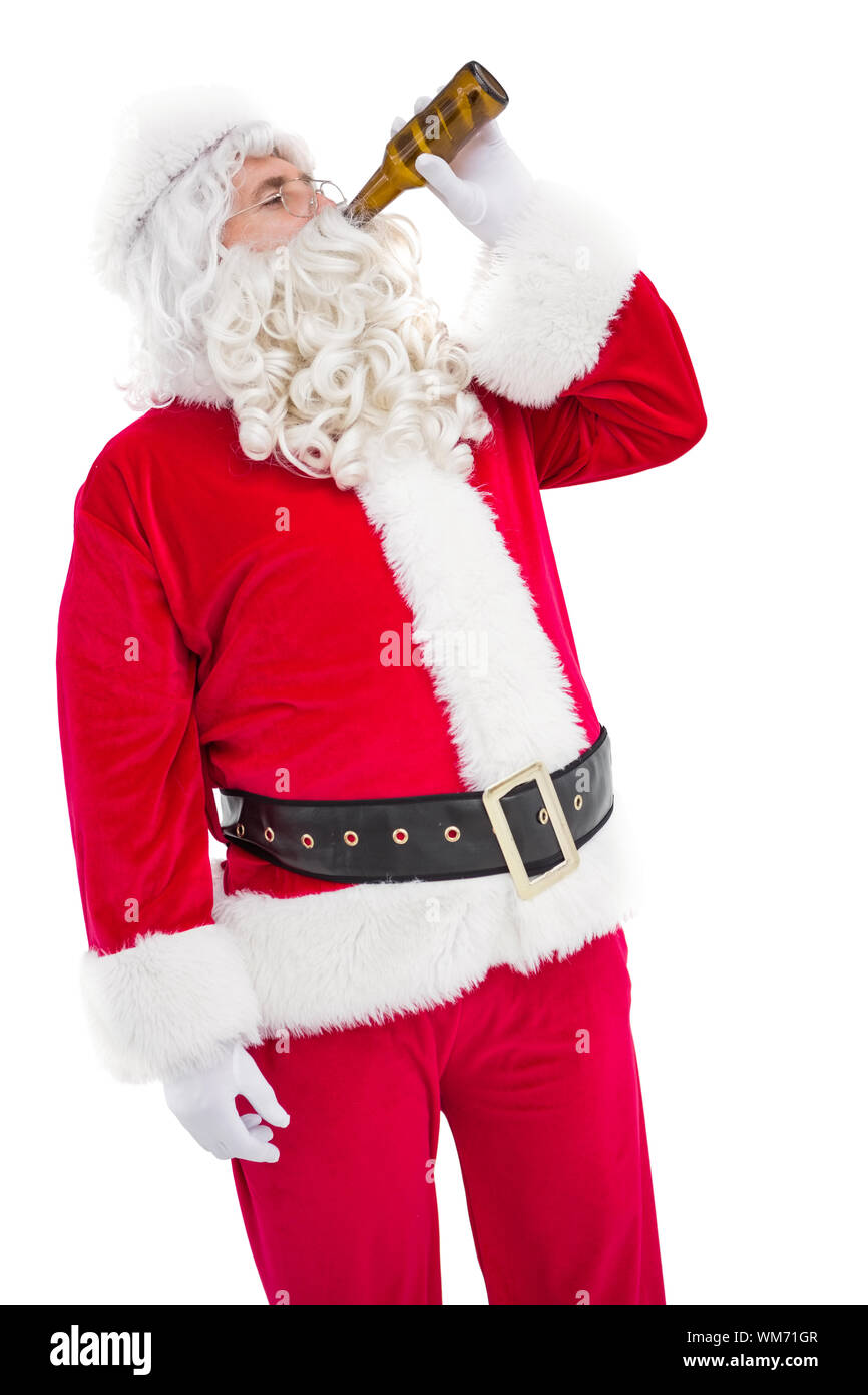 Father christmas drinking beer hi-res stock photography and images - Alamy