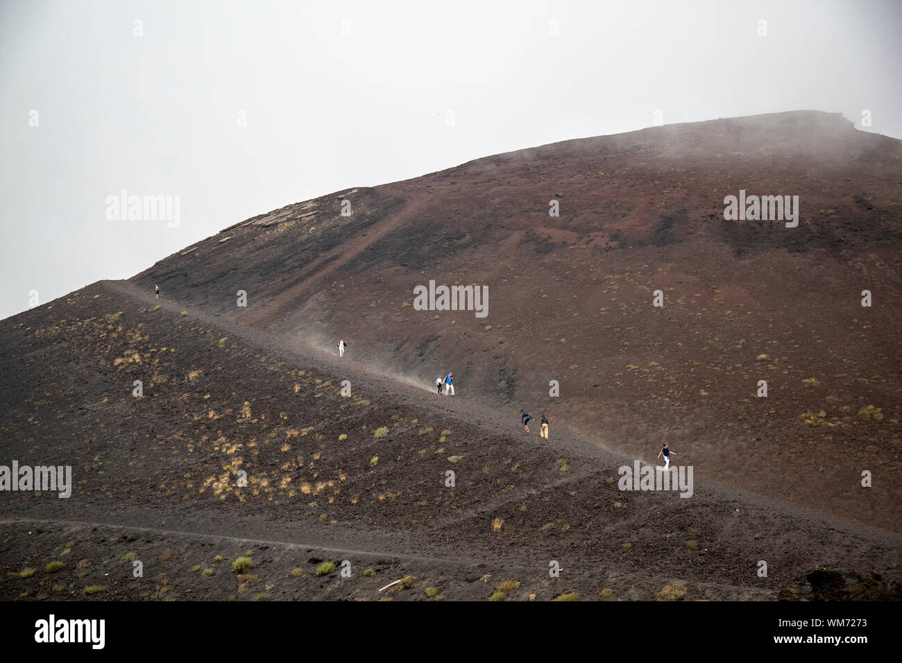 People On Deserted Mountain Stock Photo - Alamy