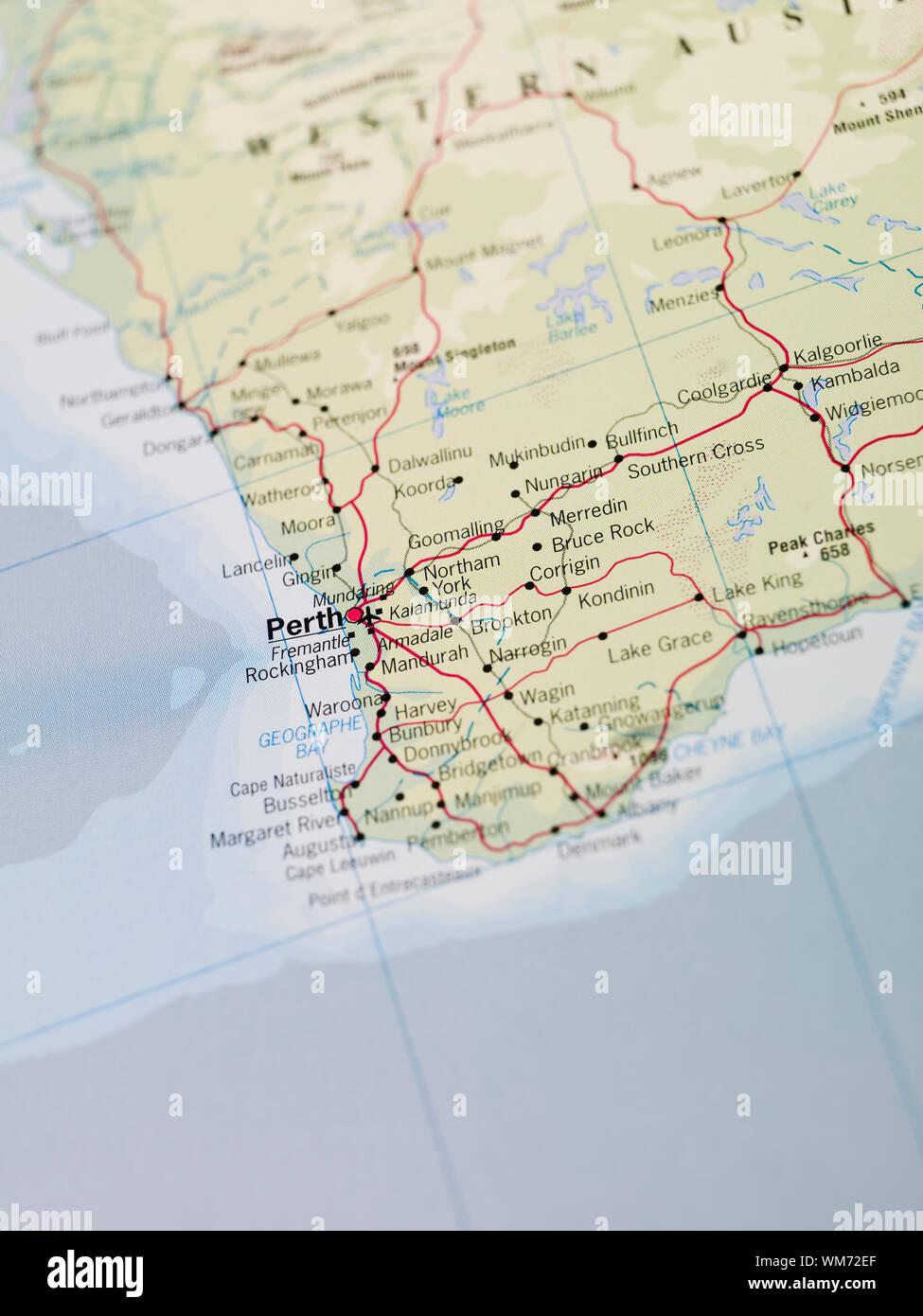 Perth Map High Resolution Stock Photography and Images - Alamy