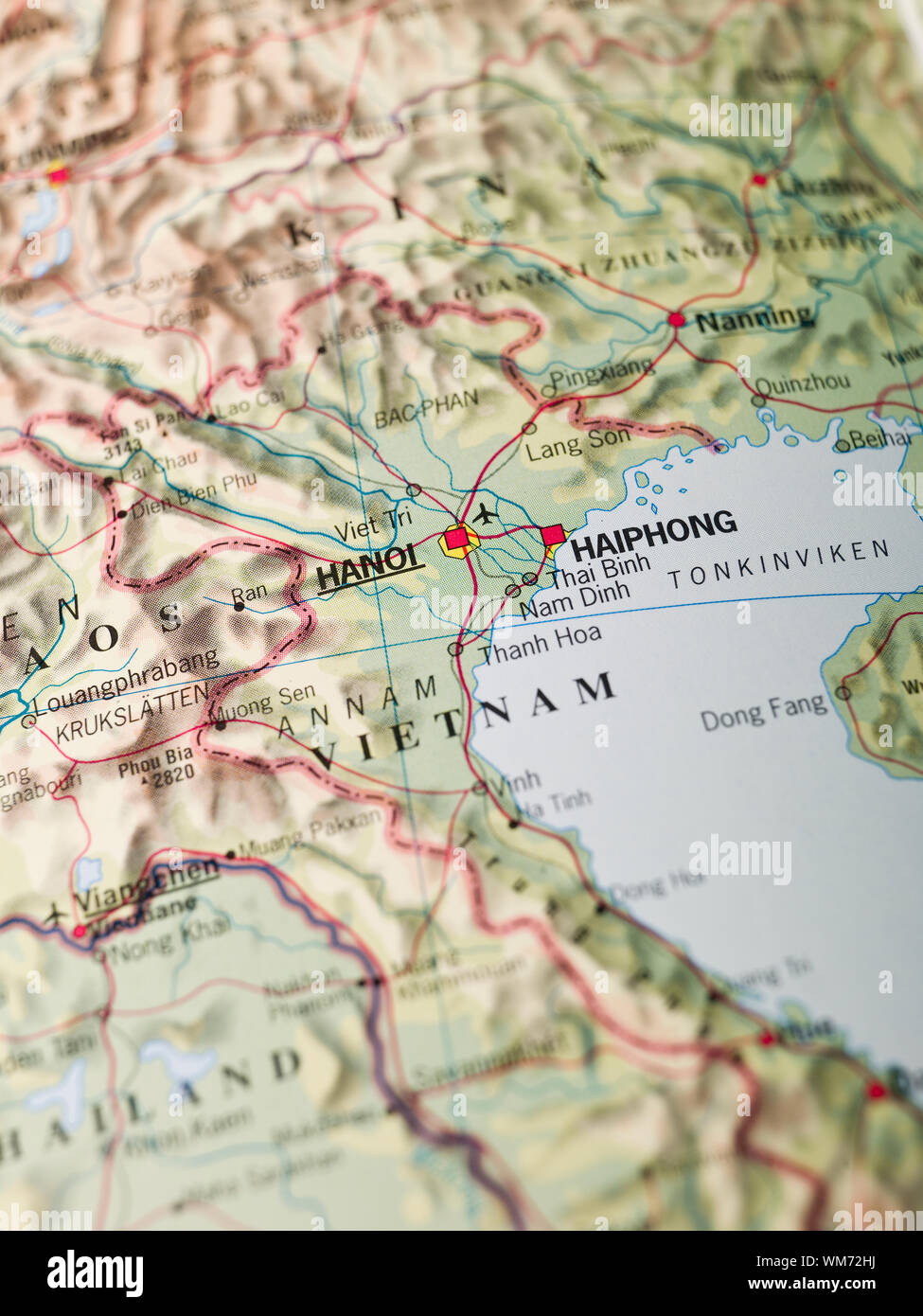 Map of Hanoi Stock Photo - Alamy