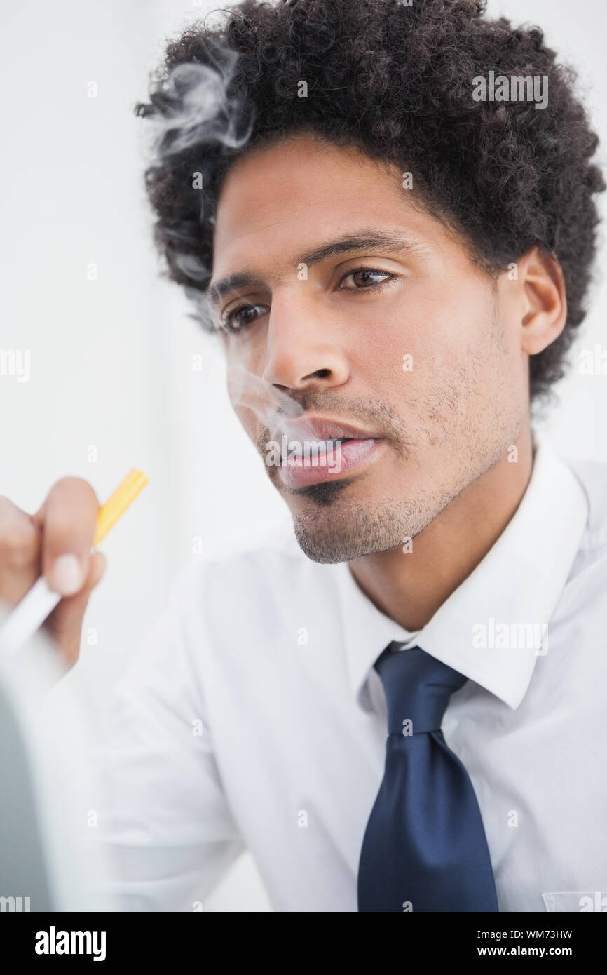 Smoking in the office hi-res stock photography and images - Alamy