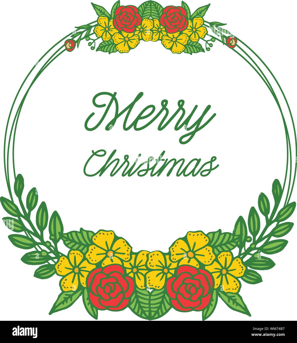 Perfect invitation card of merry christmas, with decorative element of ...