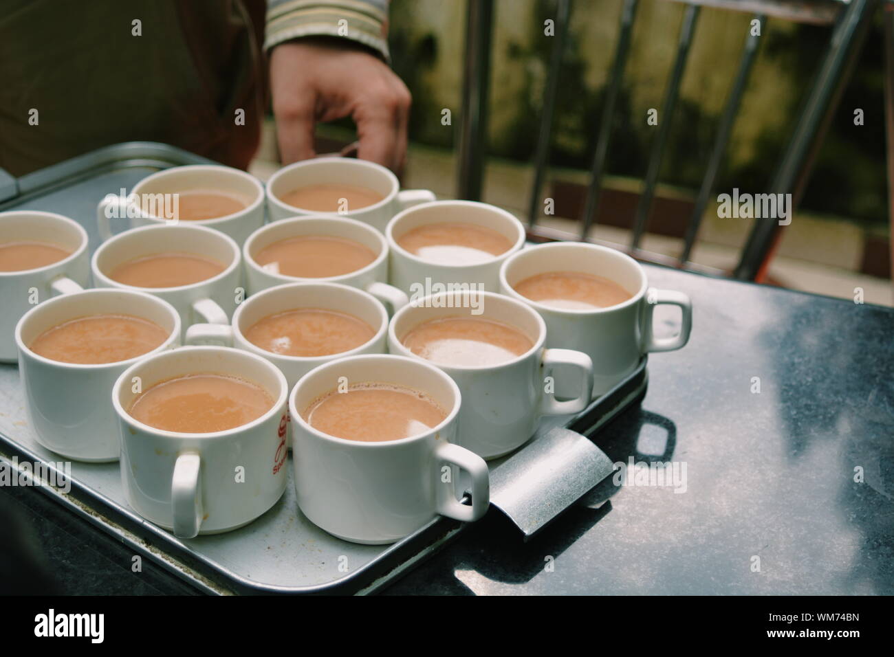 Man tea tray hi-res stock photography and images - Alamy