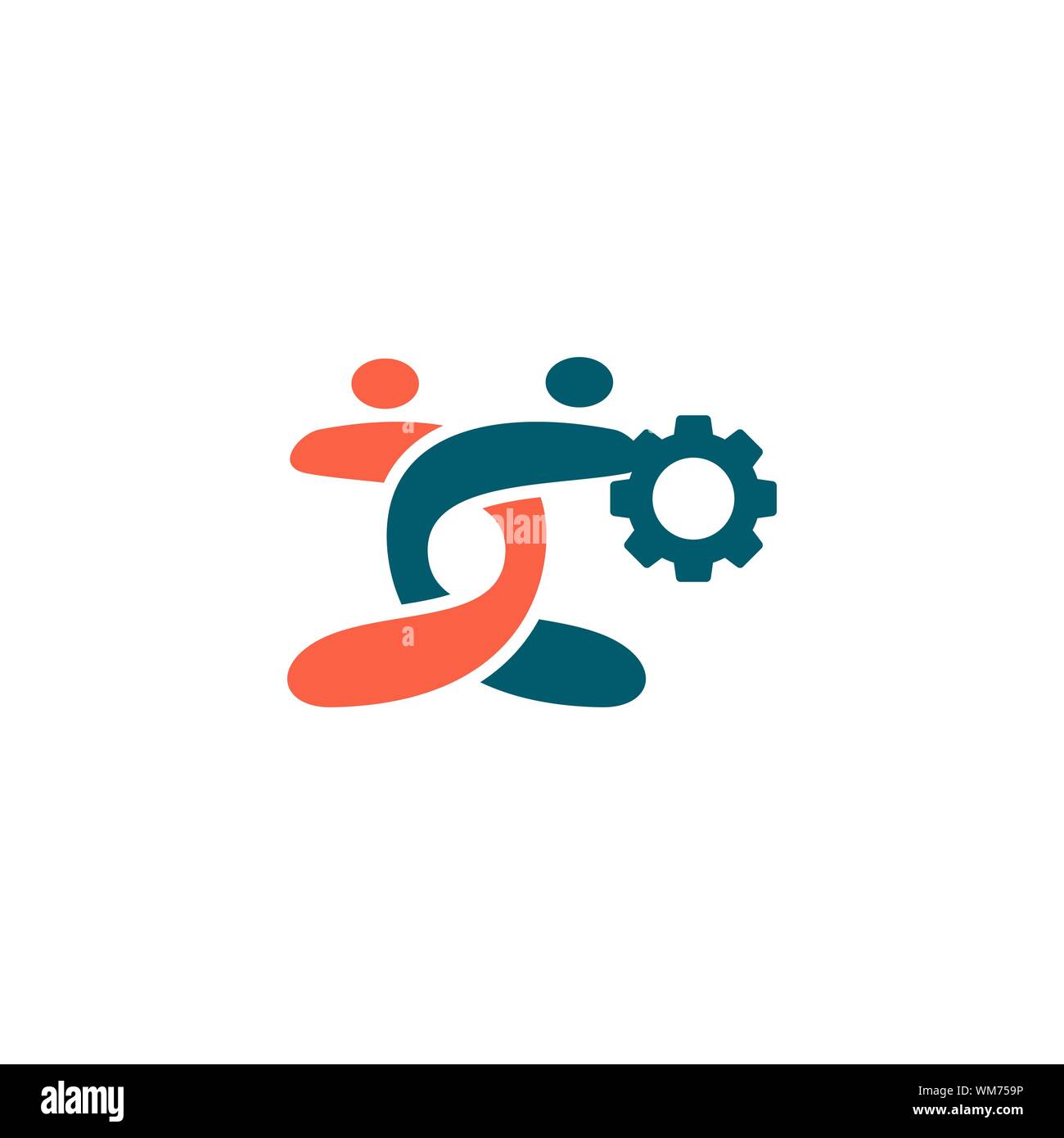 Commitment Teamwork Together Business Logo Illustration Vector Stock Vector Image & Art - Alamy