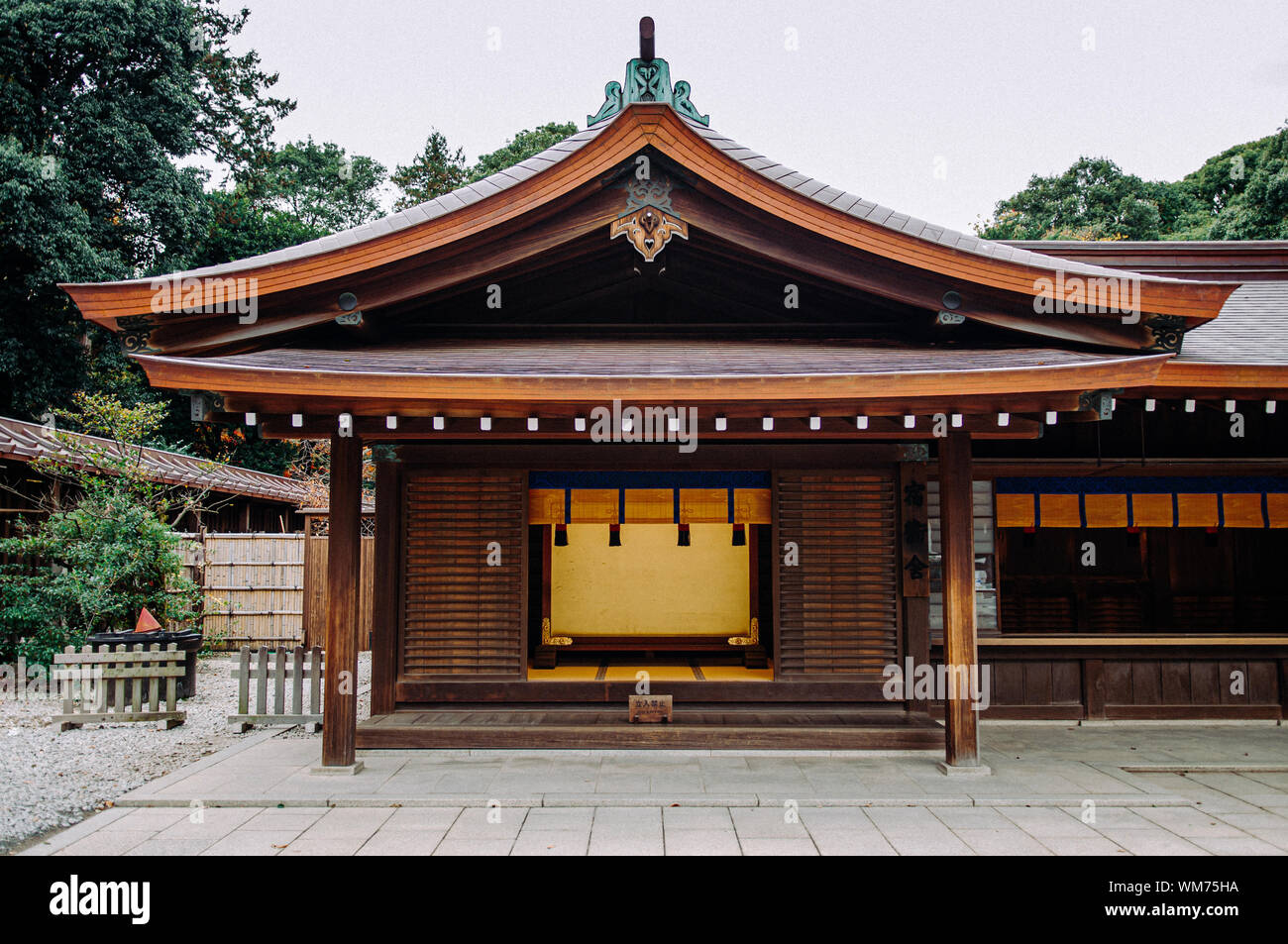 DEC 5, 2018 Tokyo, Japan - Meiji Jingu Shrine Shukueisha building with ...